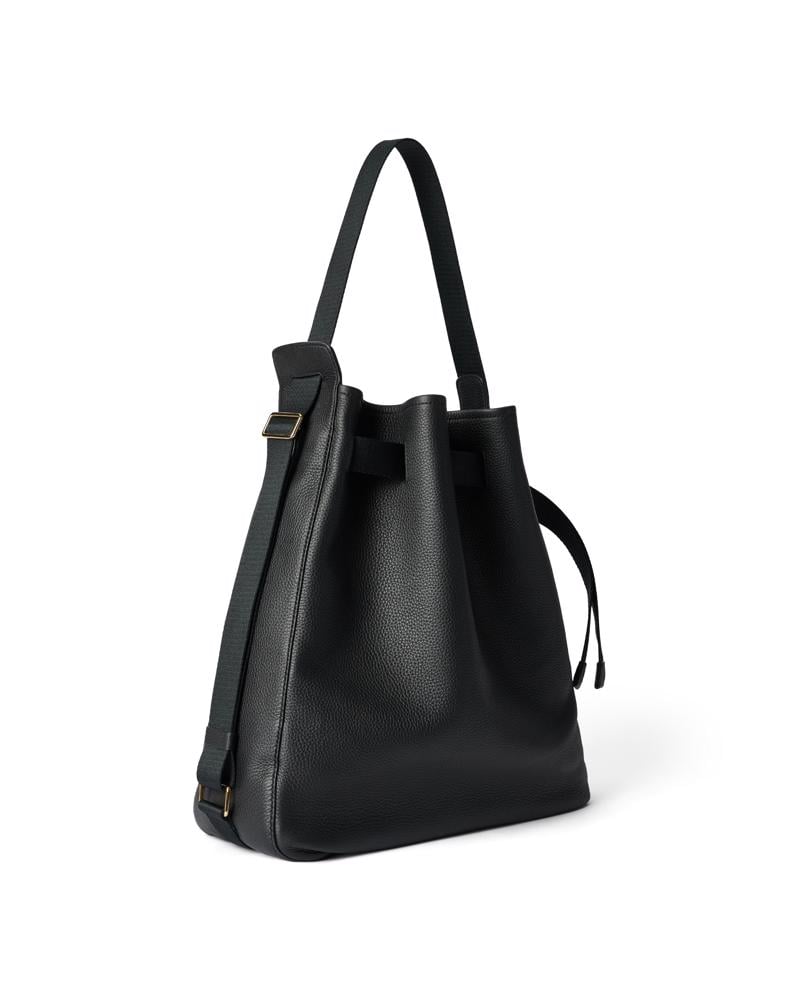 Siyah ECCO Sail Bag L Pebbled Leather | Ecco