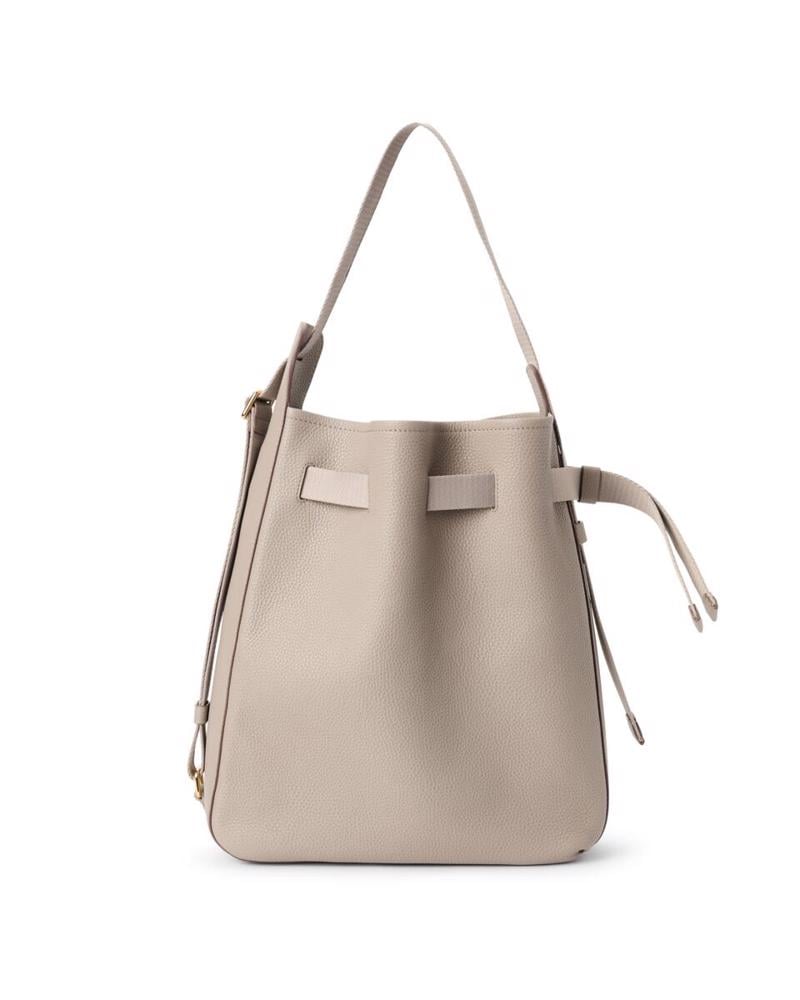 Bej ECCO Sail Bag M Pebbled Leather | Ecco